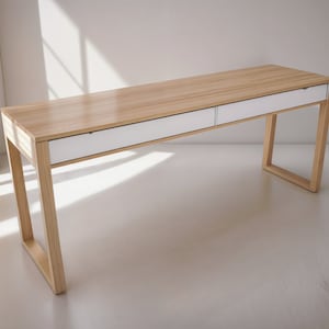 Wood Desk Build Plans | Computer Desk Plan| DIY Furniture Plans ...