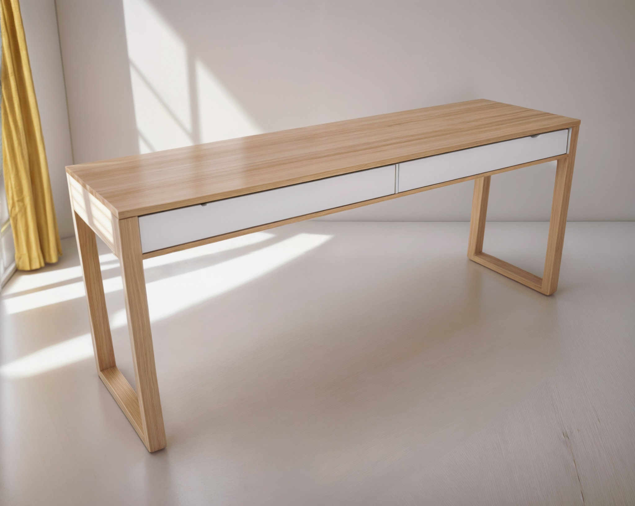 Wood Desk Build Plans | Computer Desk Plan| DIY Furniture Plans ...