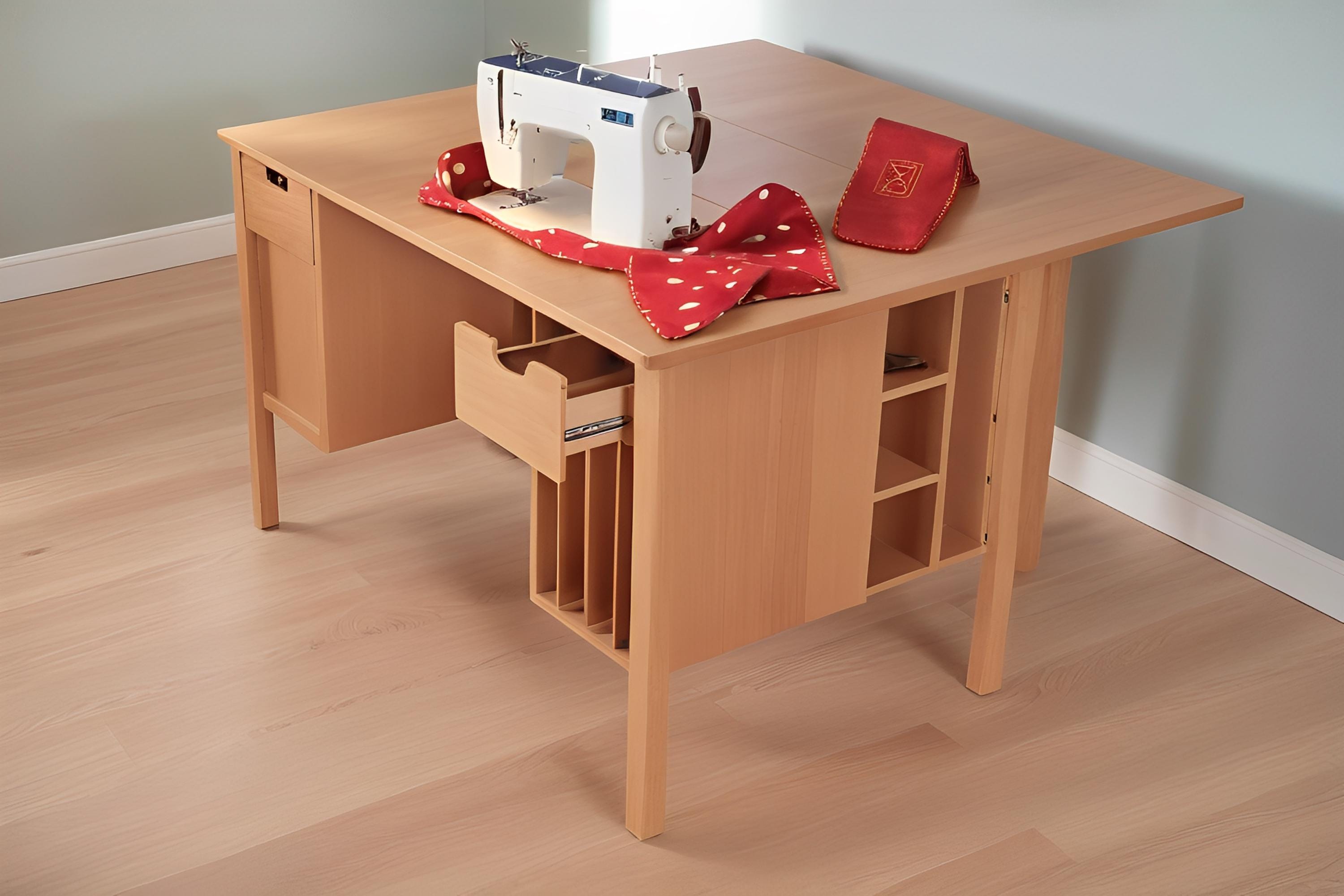 DIY Expandable Craft Table Plan: Sewing & Woodworking Desk (PDF File ...