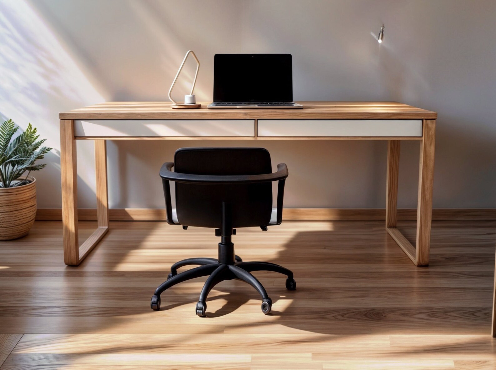 Wood Desk Build Plans | Computer Desk Plan| DIY Furniture Plans ...