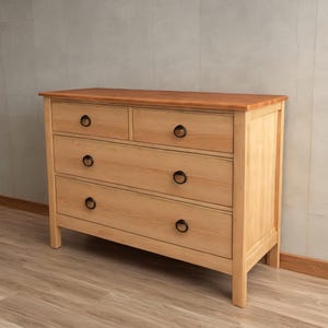 Wooden 4-drawer Dresser Build Plan: DIY Woodworking (digital Build ...