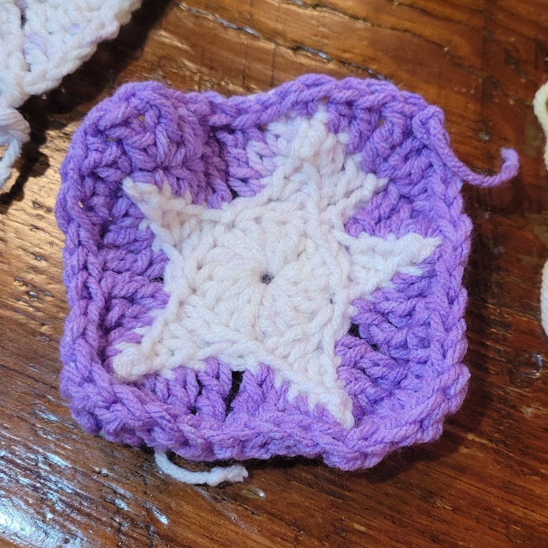 Star Crochet Granny Square Pattern - Etsy