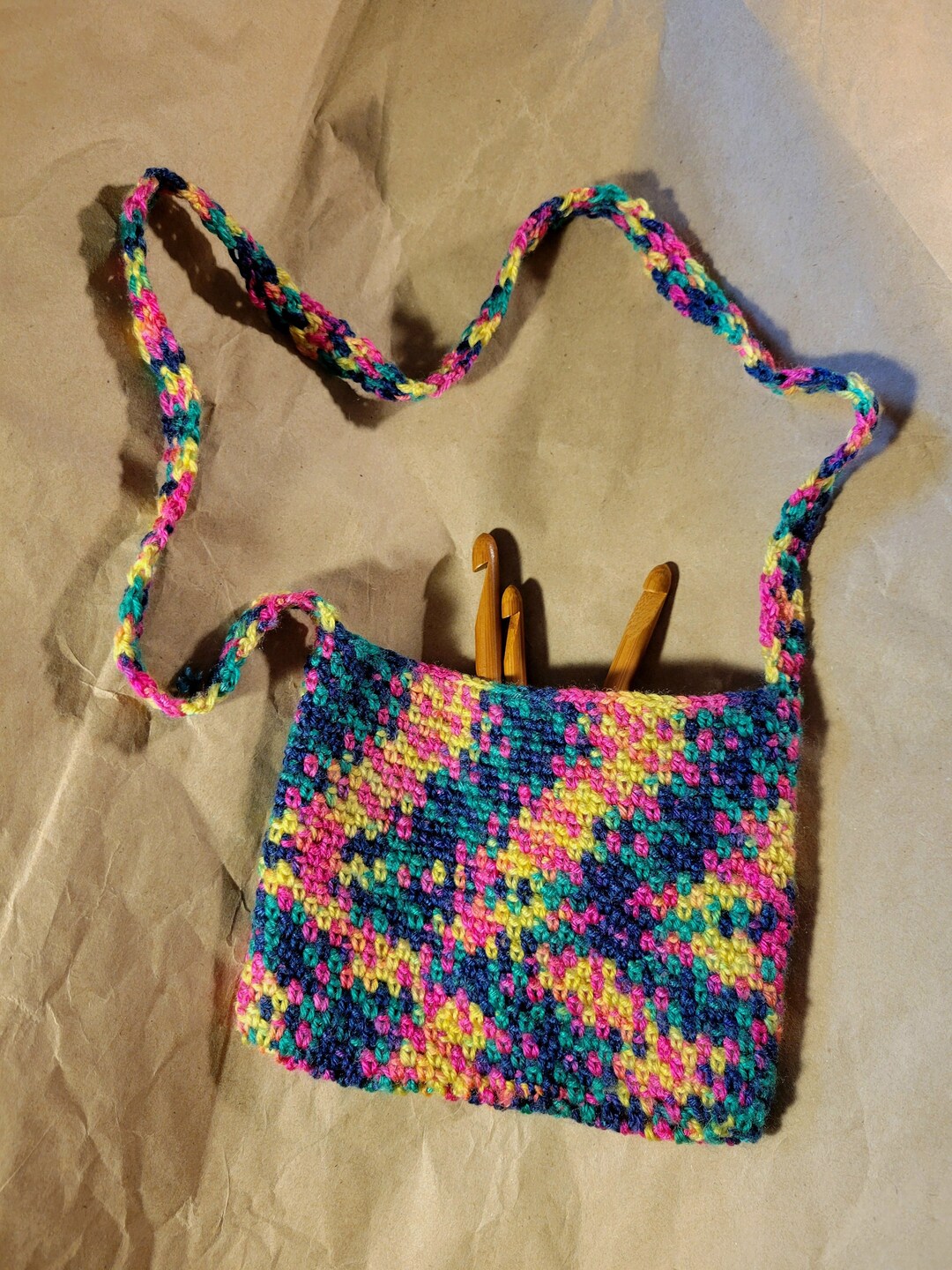 Moss Stitch Crossbody Bag Crochet Pattern - Etsy