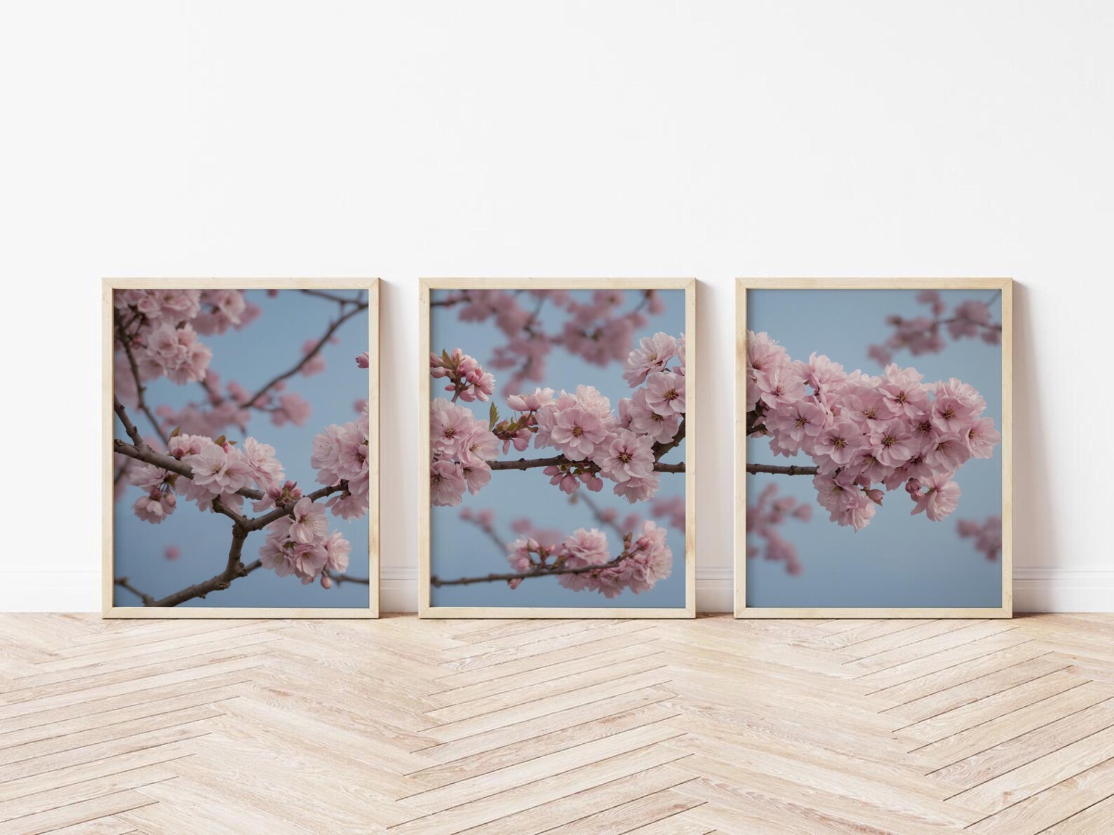 Cherry Tree Print 3 Piece Wall Art Tree Poster Floral Wall Art Summer ...