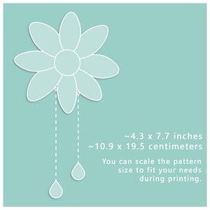 Daisy Stained Glass Pattern, Modern Suncatcher, Diy Stained Glass - Etsy