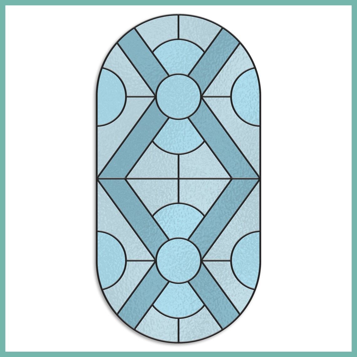 3 Geometric Glass Patterns Bundle, Modern Suncatcher Pack, Diy Stained ...