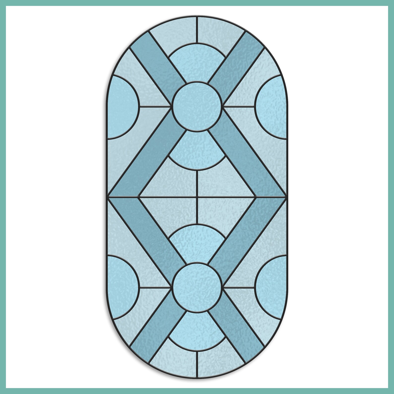 3 Geometric Glass Patterns Bundle, Modern Suncatcher Pack, Diy Stained ...