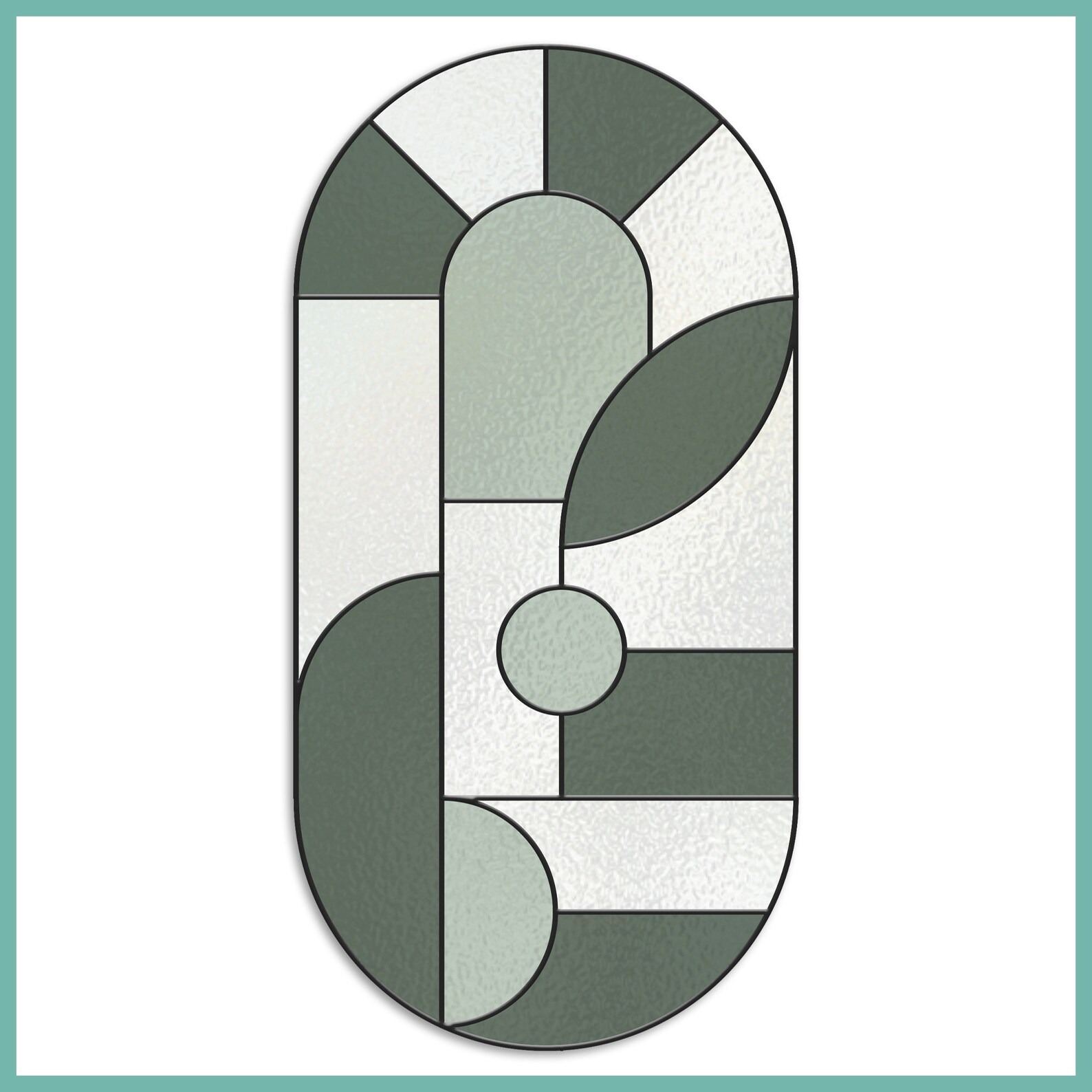 3 Geometric Glass Patterns Bundle, Modern Suncatcher Pack, Diy Stained ...