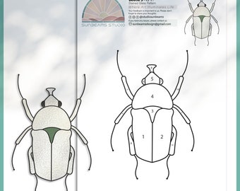 Geometric Stained Glass Pattern, Modern Suncatcher, Diy Stained Glass ...