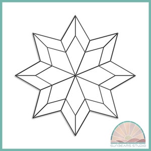 Snowflake Glass Pattern, Modern Suncatcher, Diy Stained Glass - Etsy