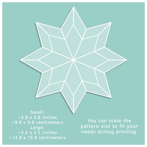 Snowflake Glass Pattern, Modern Suncatcher, Diy Stained Glass - Etsy