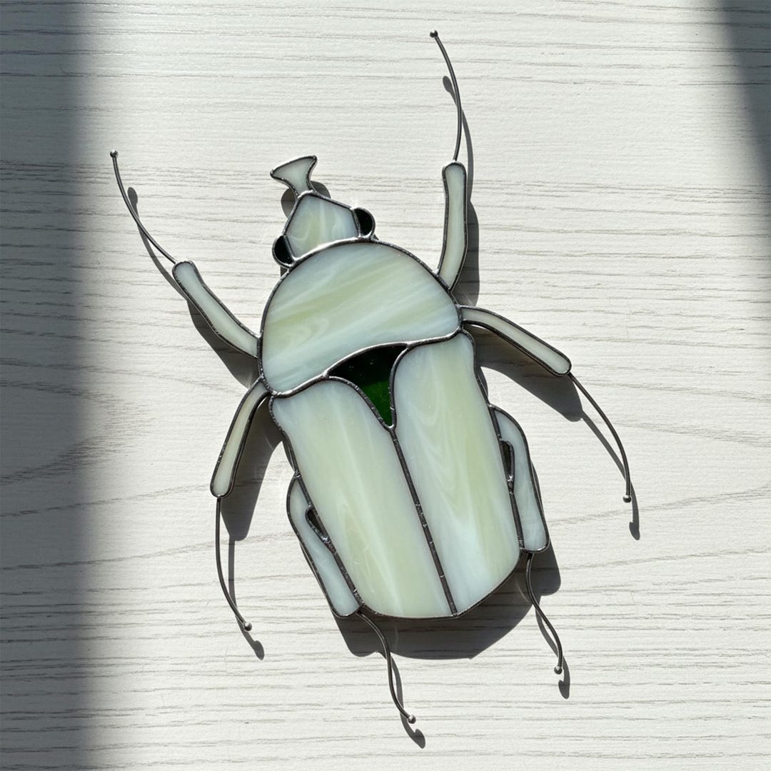 Beetle Stained Glass Pattern: Insect Suncatcher DIY (PDF/JPEG) - Etsy