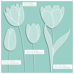 Tulip Stained Glass Pattern: Spring Flowers Suncatcher (PDF & JPEG) - Etsy