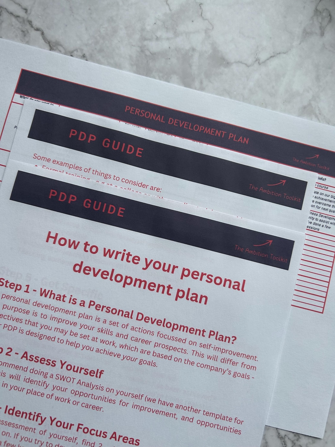 Personal Development Plan Template & Guide - Etsy