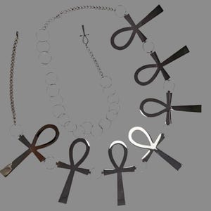 Ankh Waist Chain Belt: Stainless Steel Gothic Statement Jewelry - Etsy