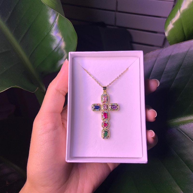 Y2k Cross Necklace - Etsy