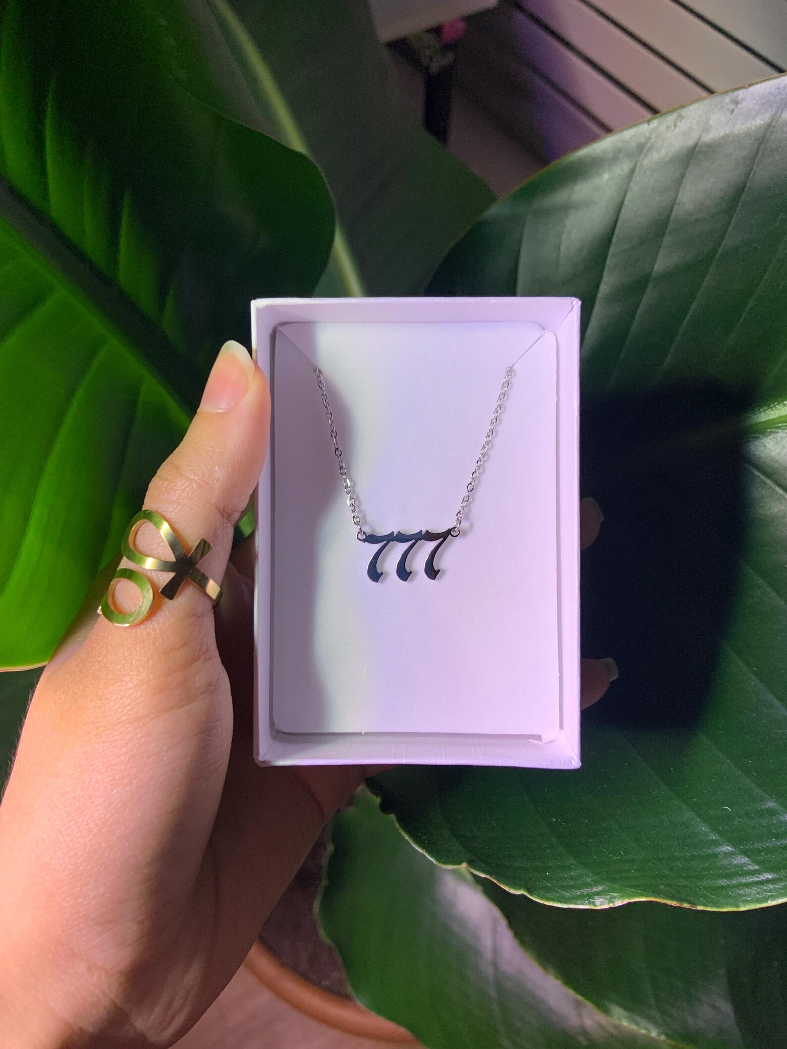 777 Angel Number Necklace: Stainless Steel Good Luck Jewelry - Etsy