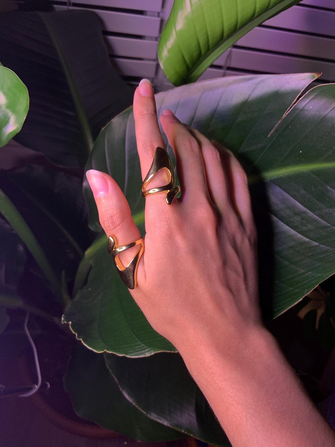 Large Unique Shaped Ring | 1 Piece | Gift for | Jewelry | Bold Boho ...