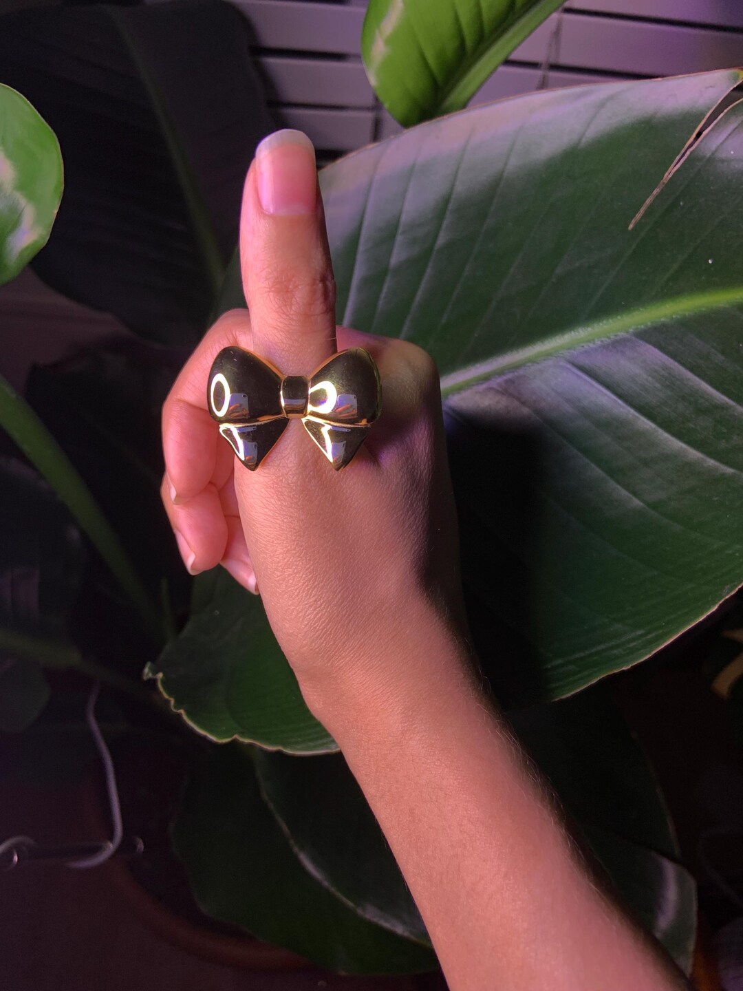 Large Gold Bow Ring: Coquette Statement Jewelry - Etsy