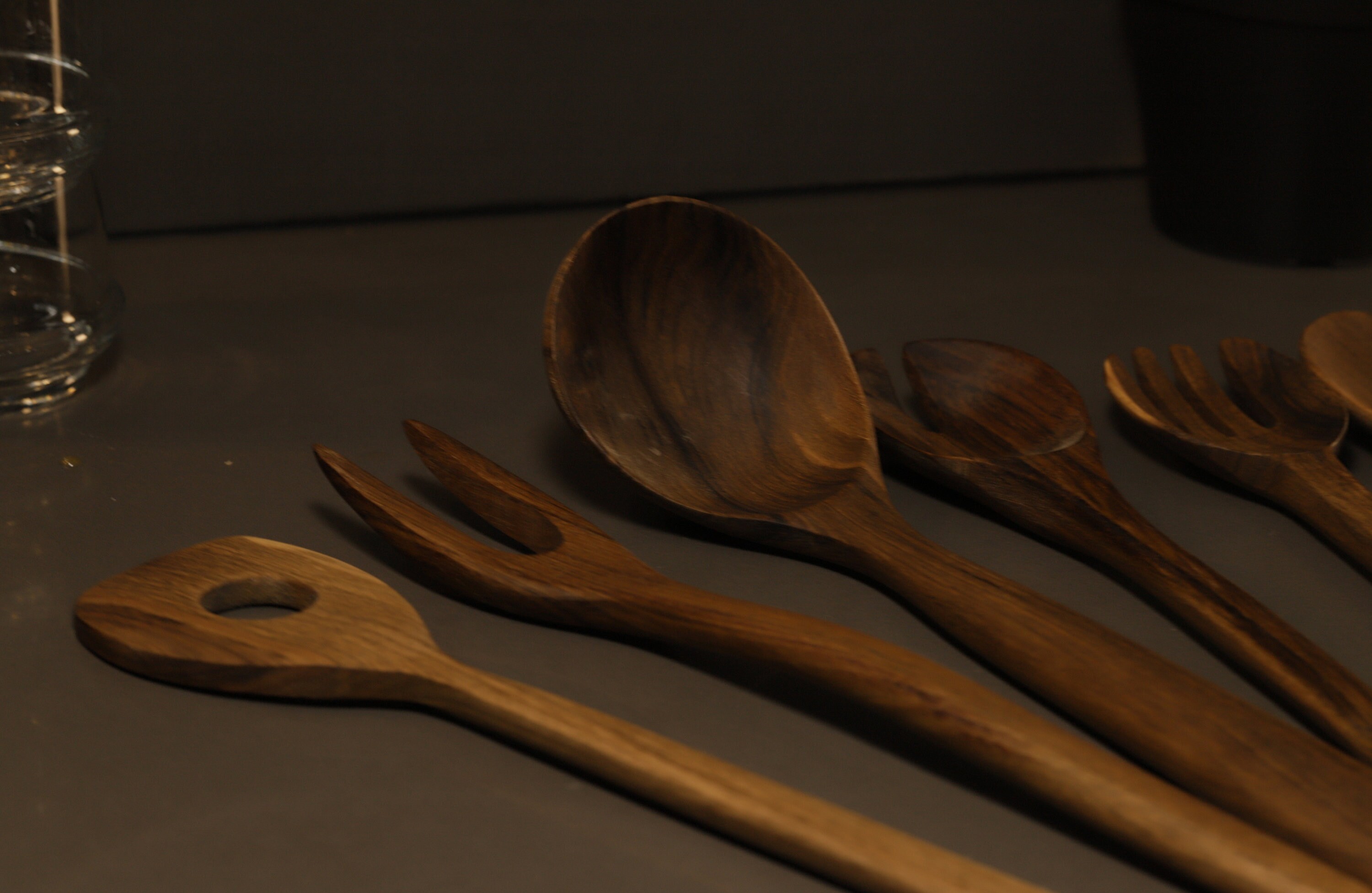 10-piece Walnut Wood Cooking Utensil Set, 10-piece Walnut Wood Kitchen ...