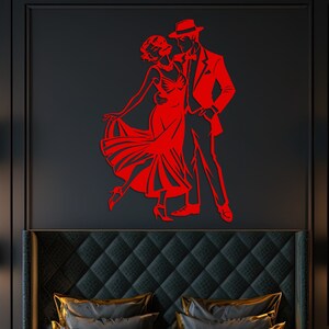 Tango Lovers, Metal Wall Art, Couple Wall Decor, Dancer Wall Gift ...