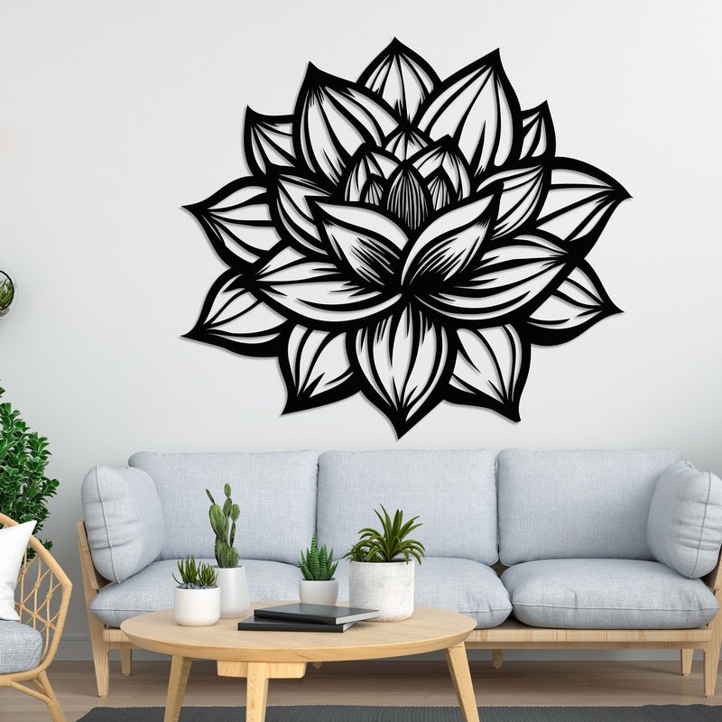 Lotus Metal Art - Etsy