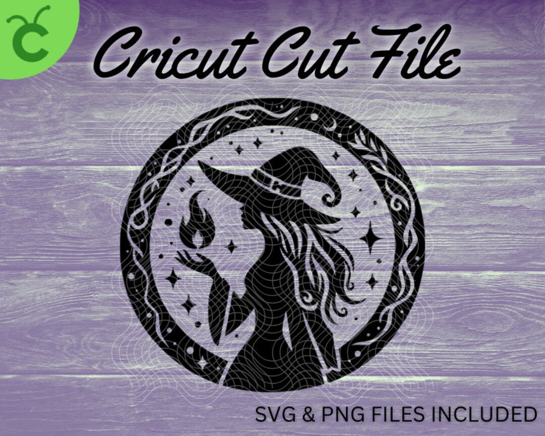 Witch Wiccan Pagan SVG PNG Digital File for Cricut, Silhouette, Cutting ...
