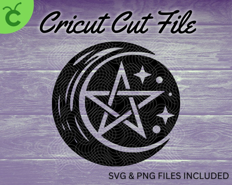 Pentacle Wiccan Pagan SVG PNG Digital File for Cricut, Silhouette ...