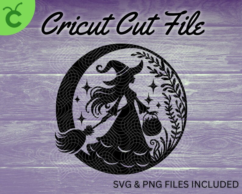Witch Wiccan Pagan SVG PNG Digital File for Cricut, Silhouette, Cutting ...