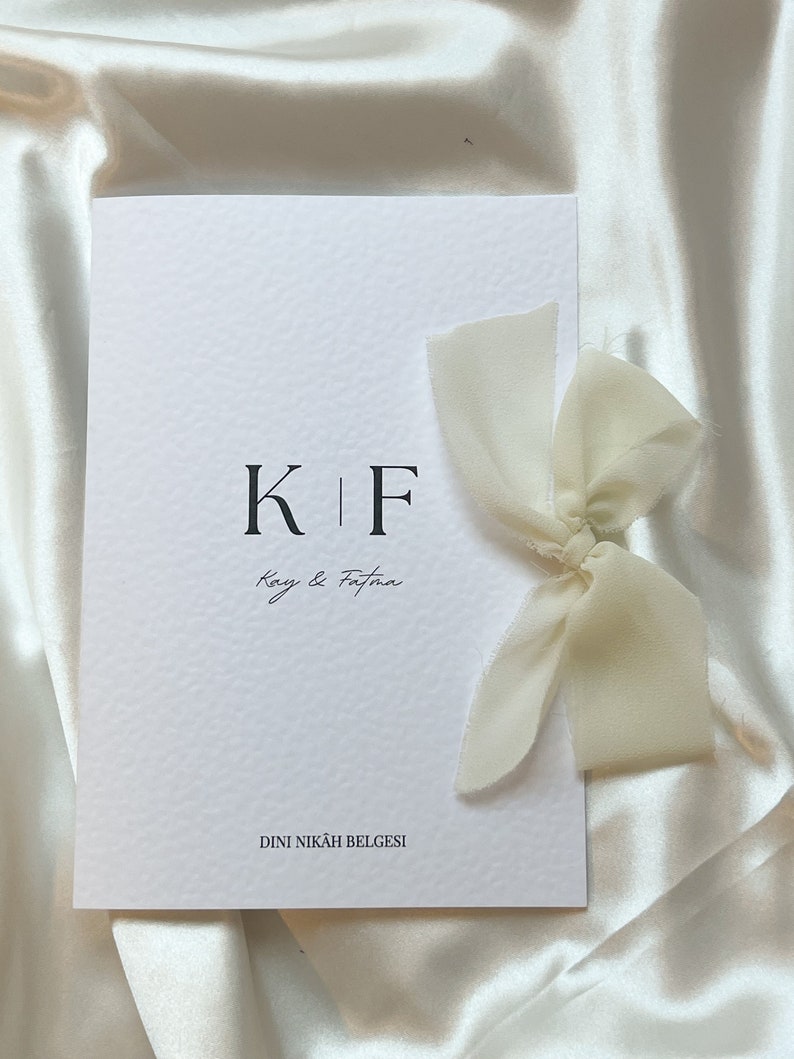 Islamic Marriage Certificate (dini Nikah Belgesi) A5 Booklet With ...