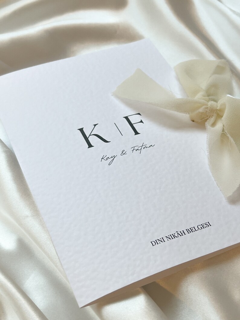 Islamic Marriage Certificate (dini Nikah Belgesi) A5 Booklet With ...