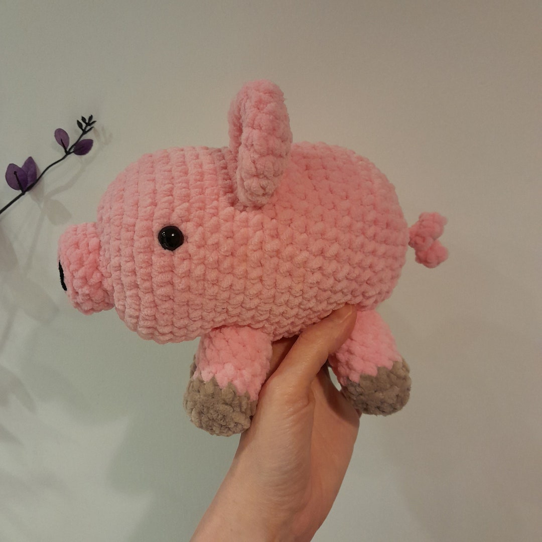 Wonky Pig Plushie - Etsy