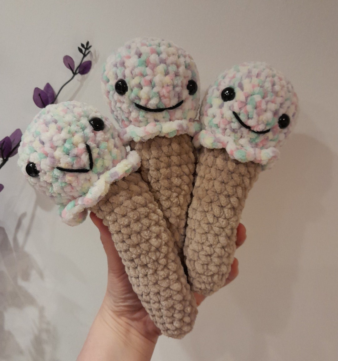 The Ice Cream Cone Trio Plushies - Etsy