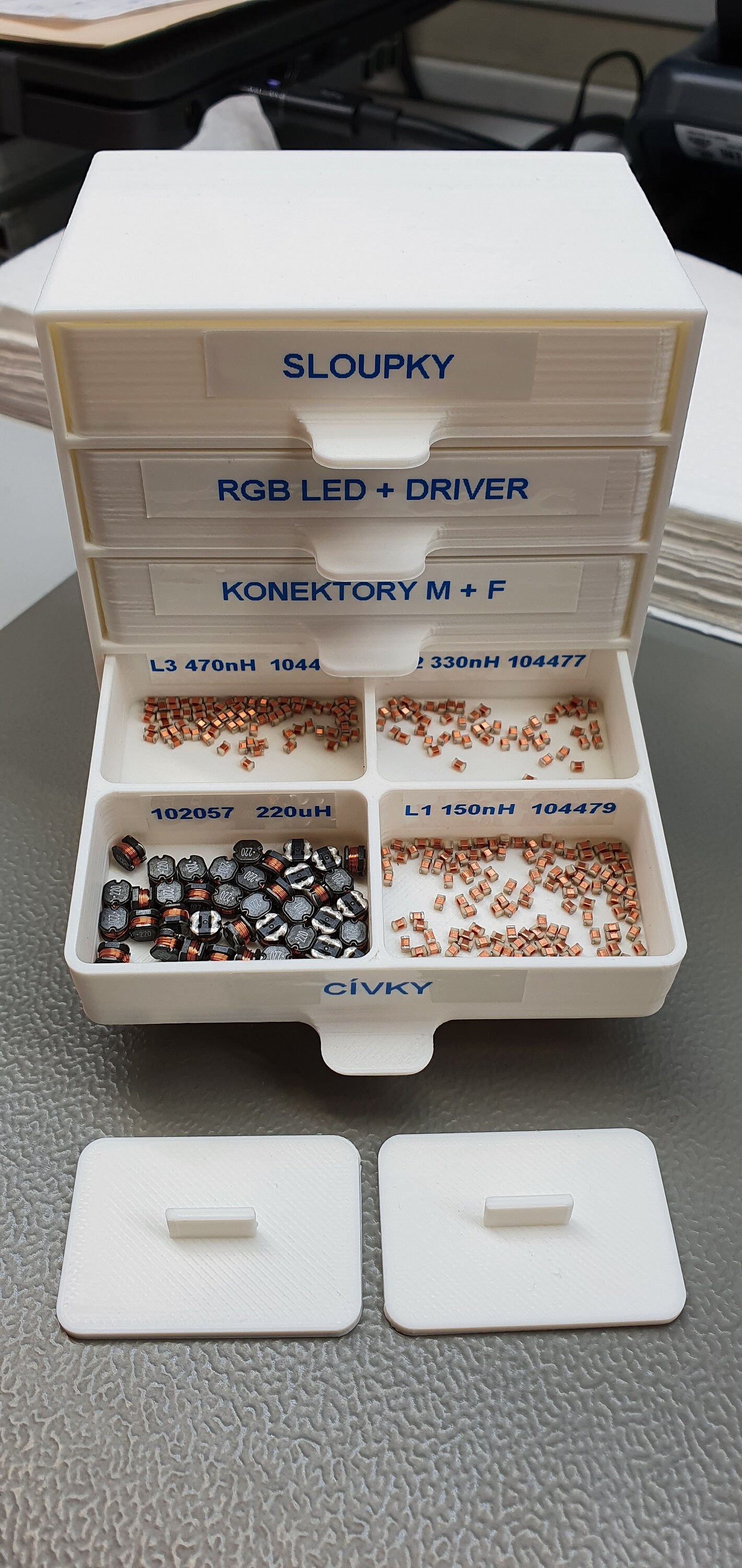 3D Printed Desk Organizer Modern Office Storage Stylish & Functional ...