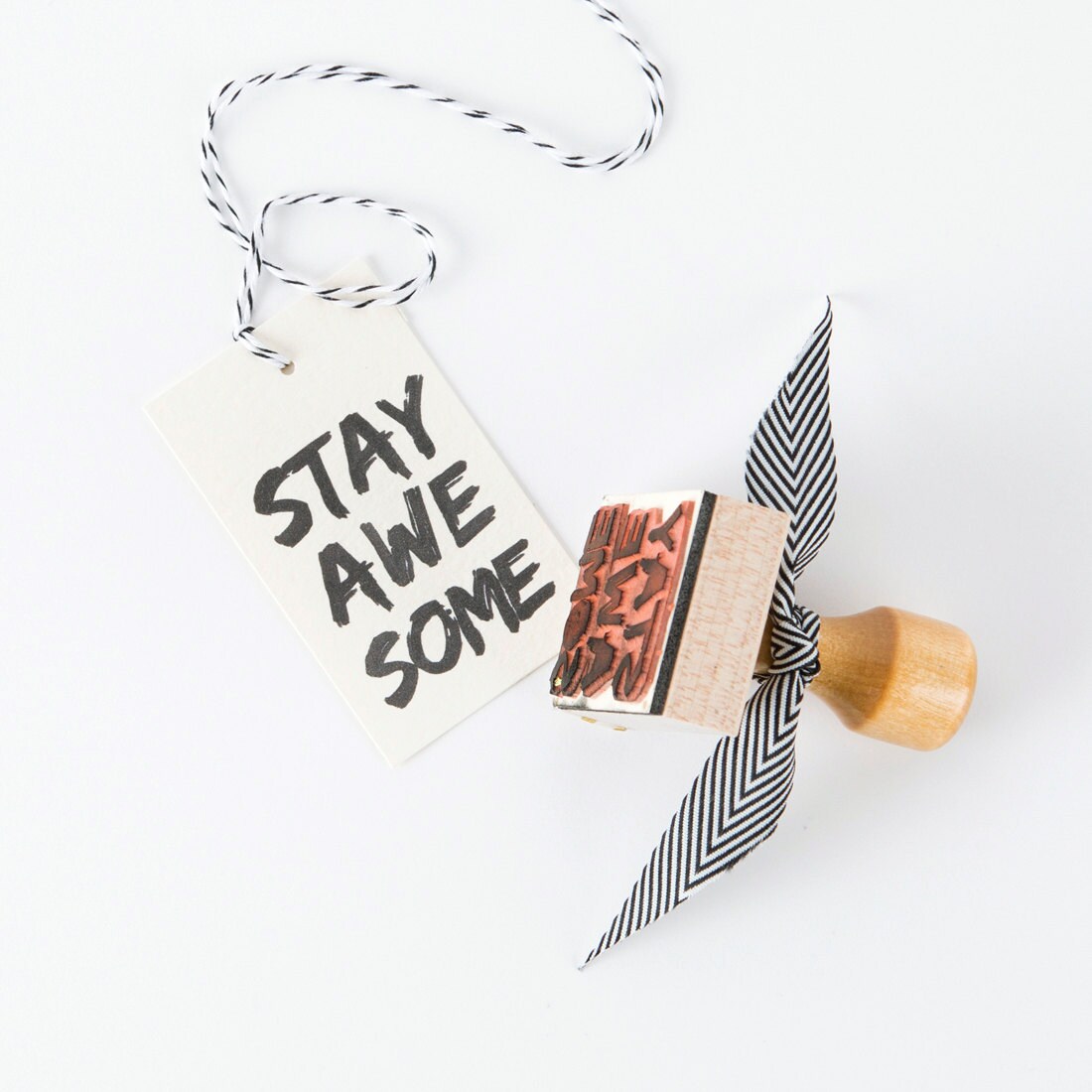 Stay AWESOME Stamp - Perfect for Birthday and Housewarming Gifts - Etsy