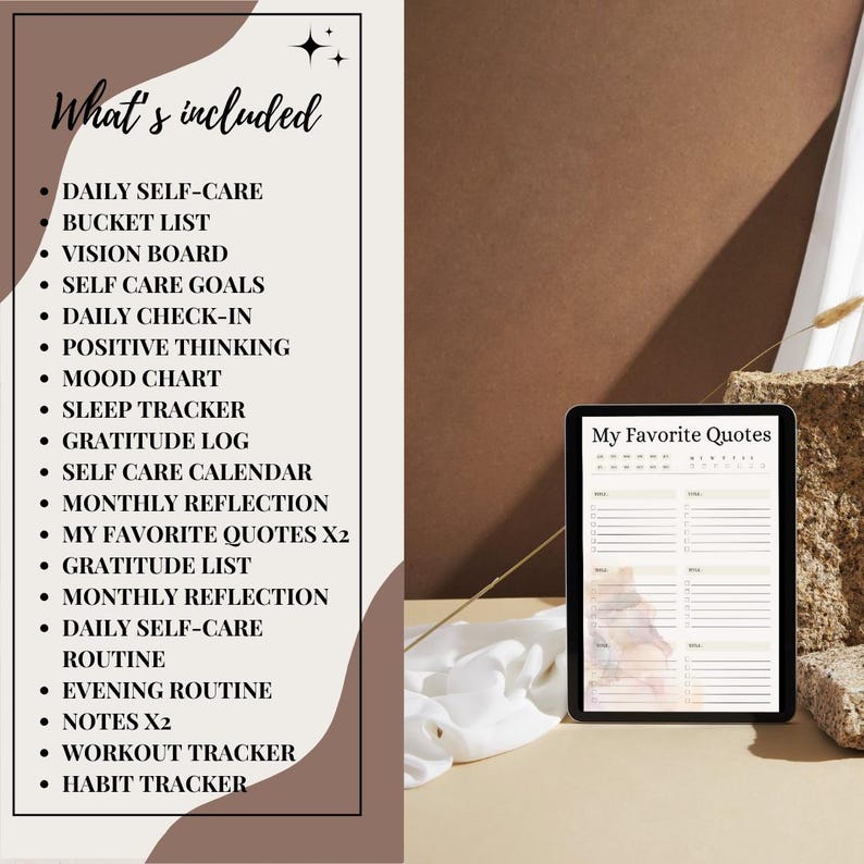 Self Care Planner | Self Care Journal | Mindfulness Workbook | Daily ...