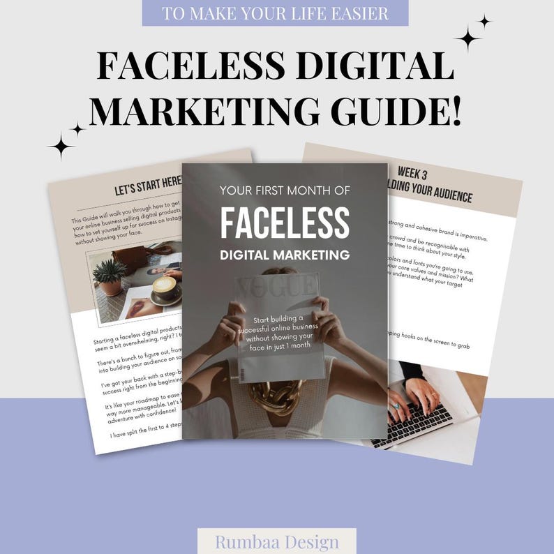 Faceless Digital Marketing Guide | First Month of Faceless Digital ...
