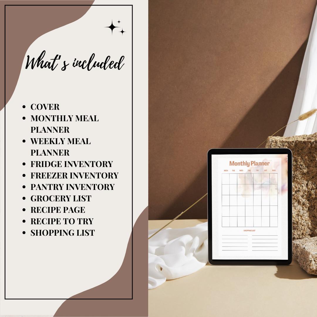 Meal Planner | Recipe Organizer | Customizable Menu | Grocery List ...