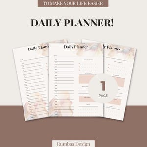 Daily Planner | Priorities List | Reminder | Daily Affirmations Planner ...