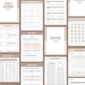 Productivity Planner Bundle | Productivity Workbook Bundle | Goal ...