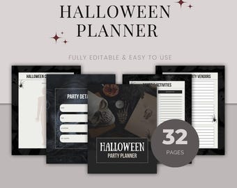 Halloween Party Checklist & Planner - Etsy