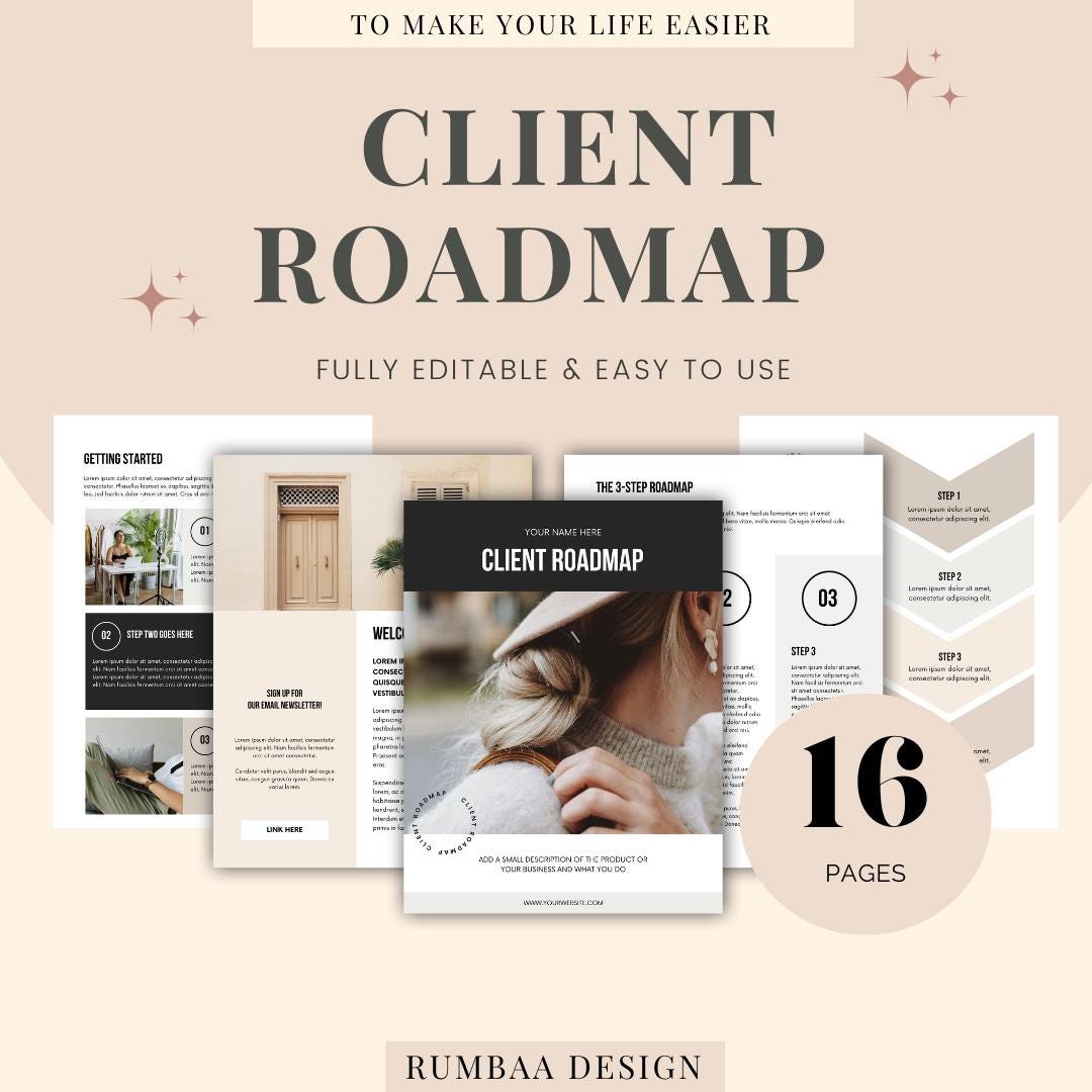 Client Roadmap, Business Client Workflow, Customer Journey Template ...