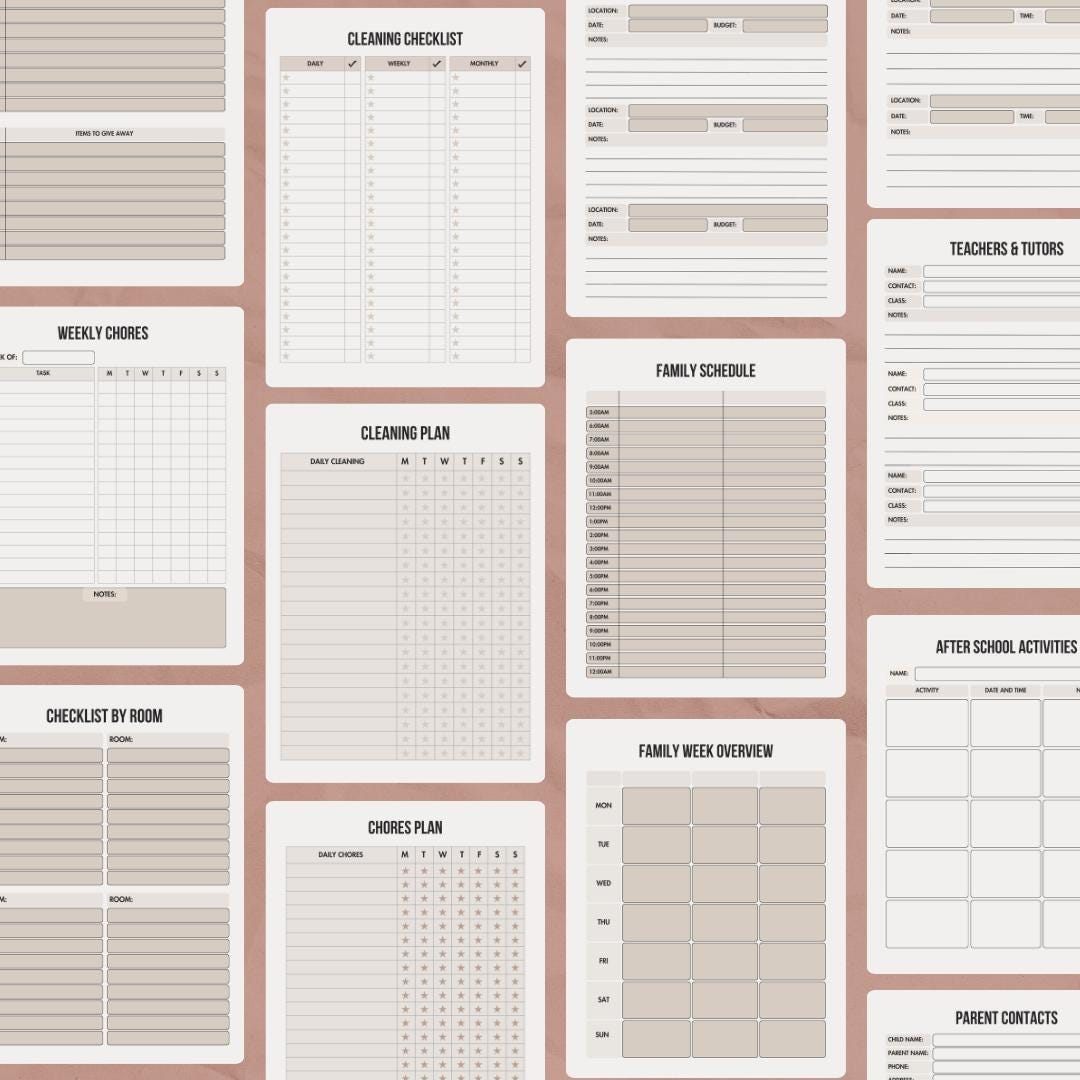 Mom Life Digital Planner | Busy Mom Planner | Digital Mom Organizer ...