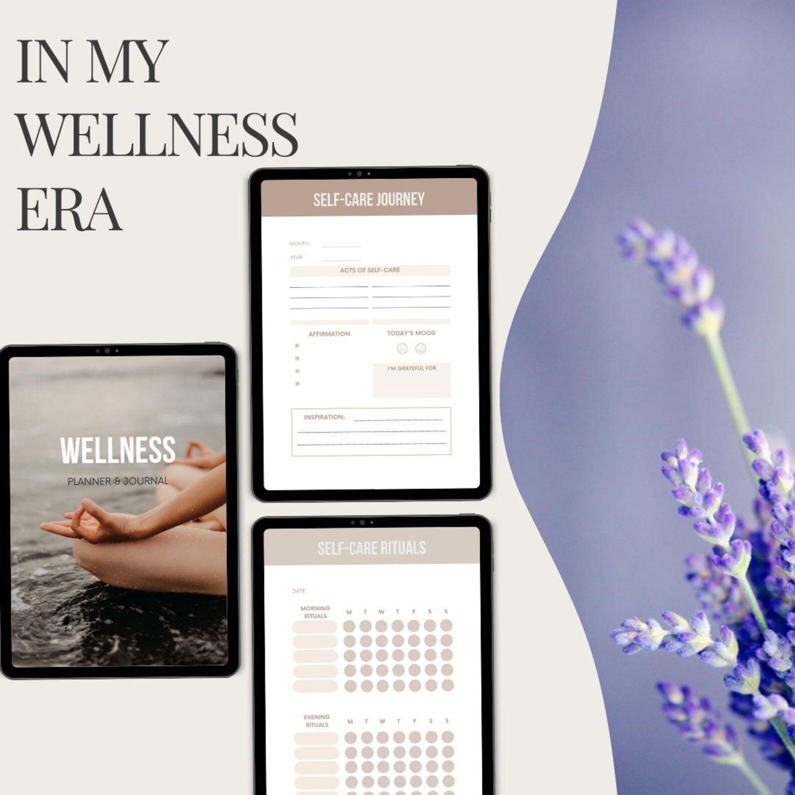 Wellness Planner | Daily Health Tracker | Self-care Planner | Fitness ...