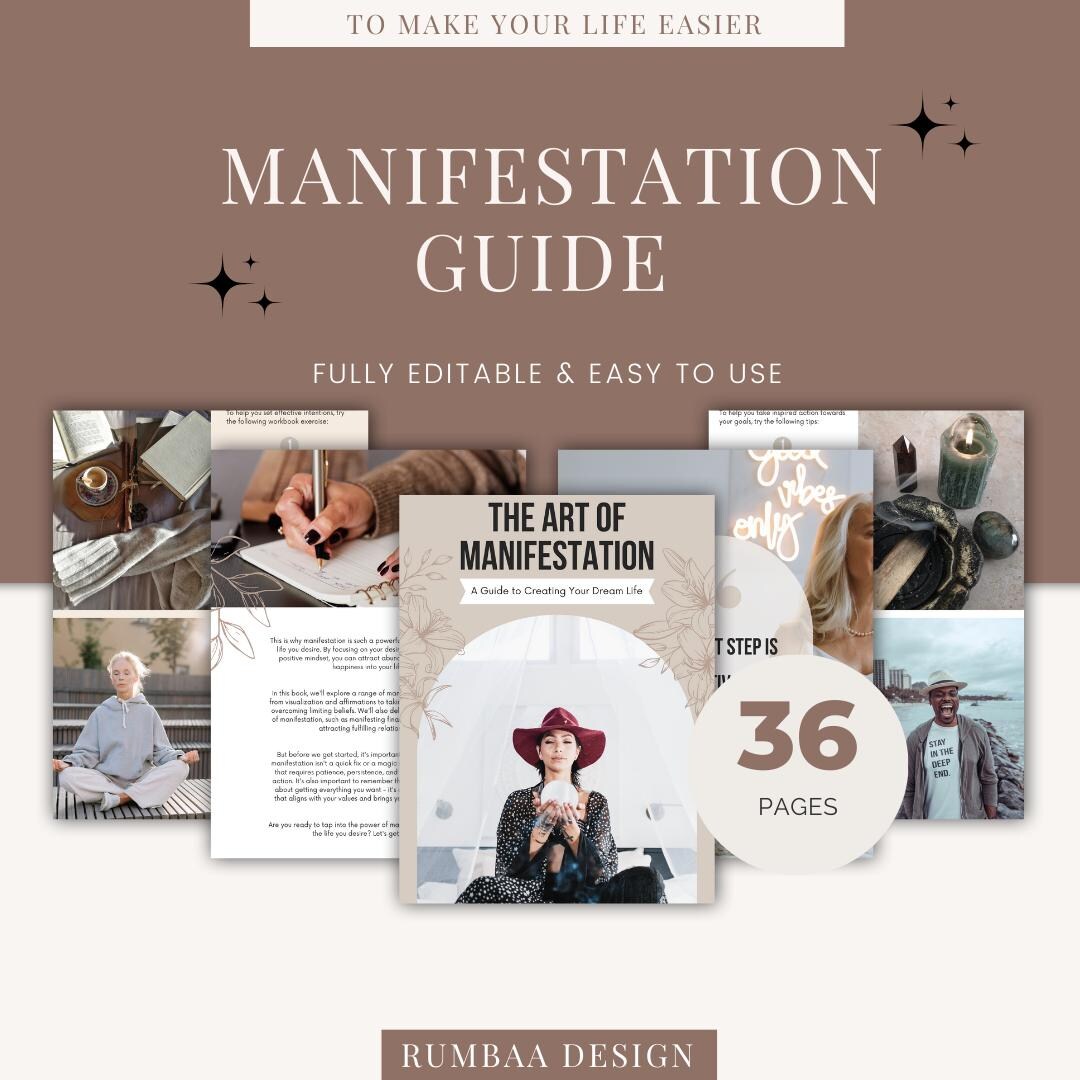 Manifestation Guide | Self Improvement Ebook | Coaching Resources ...