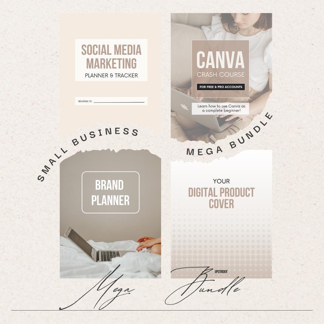 Mega Business Bundle | Business Plan Template | Digital Product Creator ...