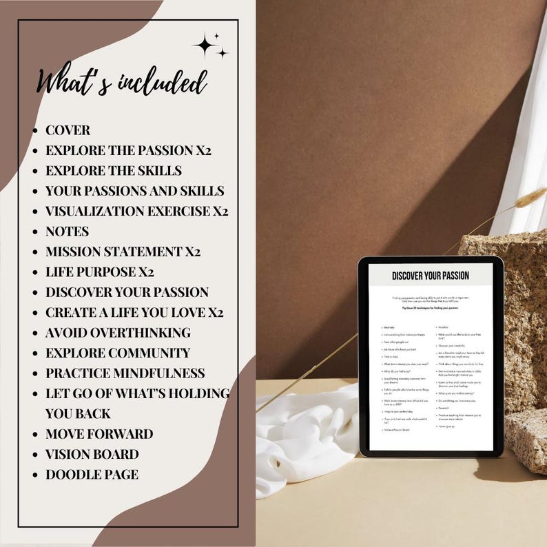 Find Your Passion Planner | Passion Journal | Life Coaching | Digital ...