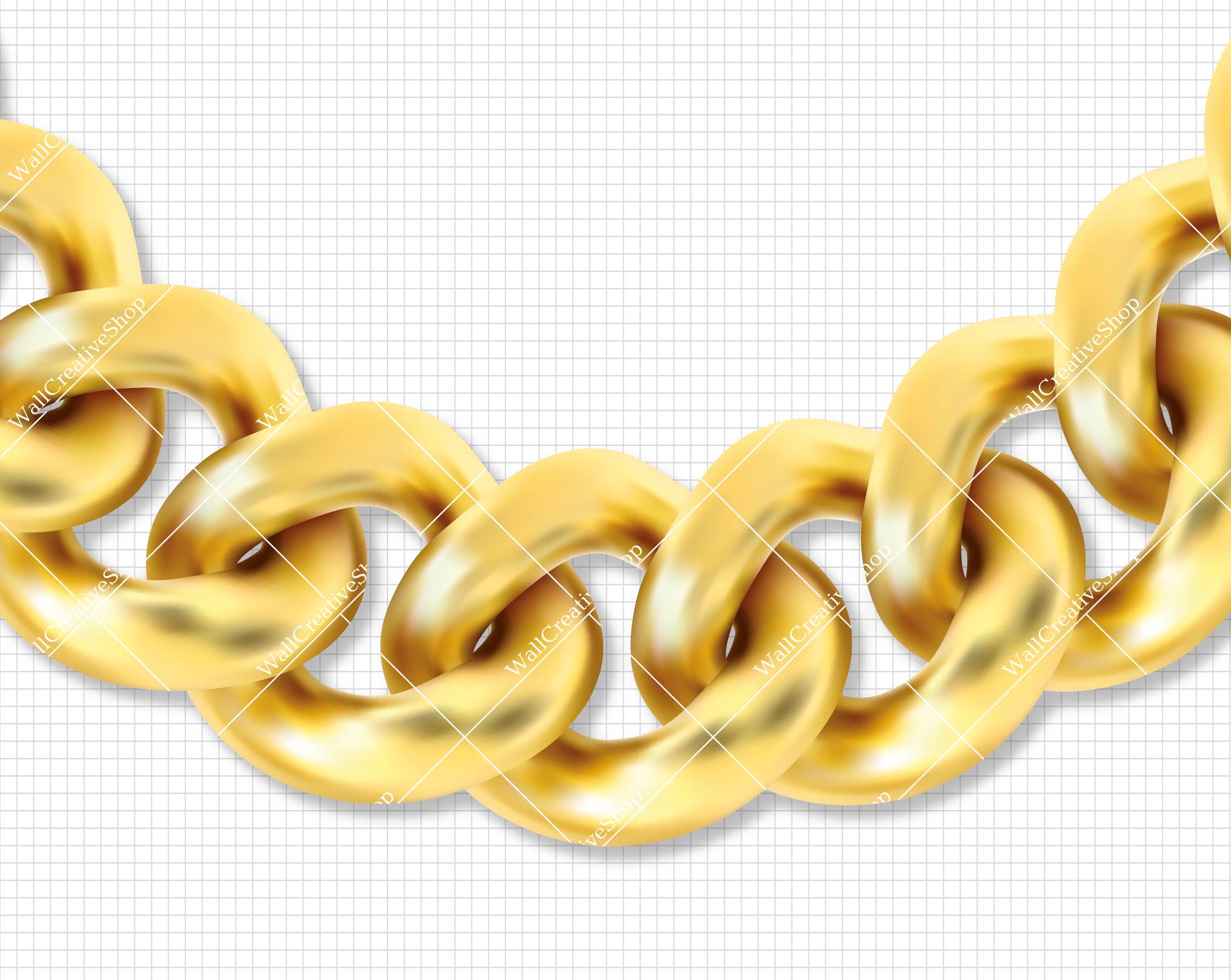 Nice Gold Chain JPG PNG EPS - Etsy