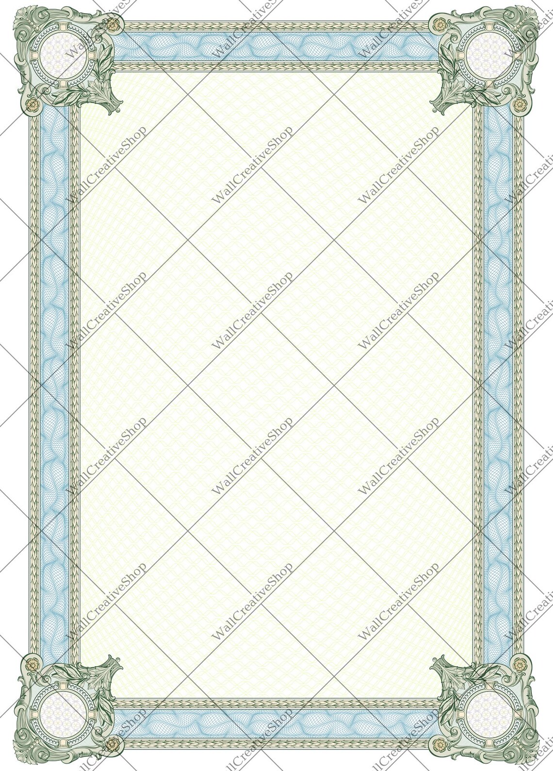 Blank Diploma, Certificate, Blank Certificate, Award Frame, Frame ...
