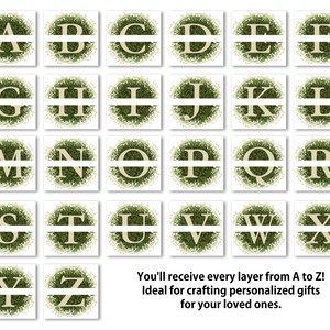 3D Split Monogram Shadow Box Featuring Letters From A to Z ...